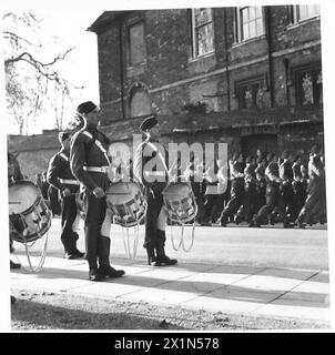 ARMOURED DIVISION ATTEND CHURCH PARADE - Men of the Division march past ...