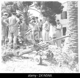 A captured German armored observation tank from World War II is ...
