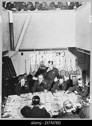 An Royal Observer Corps centre operates in 1943, monitoring aircraft ...