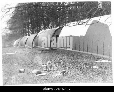 NEW TYPE OF HUT FOR TROOPS - Some of the new huts, British Army Stock ...