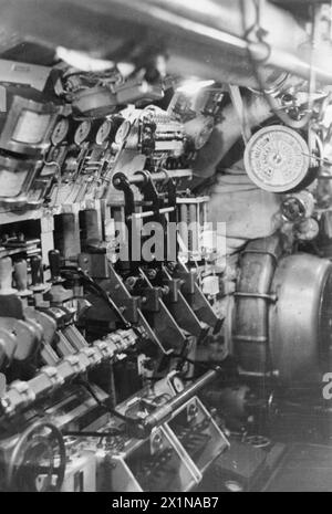 Motor Control Room inside HMS Graph, a captured German U-boat (U570 ...