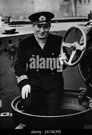 Commander Jan Grudziński of the Polish Navy is pictured with the ...