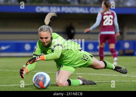 Aston Villa goalkeeper Sophia Poor during the Barclays Women's Super ...