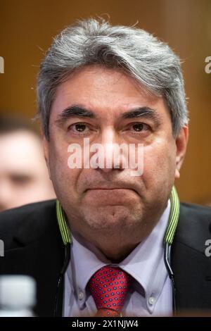 Sam Salehpour, Current Quality Engineer, Boeing takes his seat at the ...