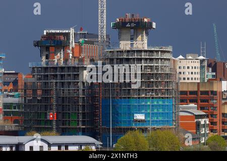 Lisbon Street & Triangle Yard apartment buildings under construction in ...