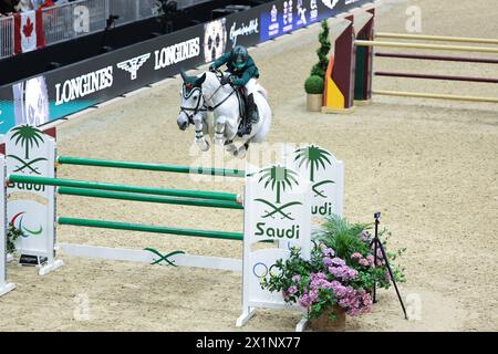 Khaled Almobty of Saudi Arabia with Spacecake during the Longines FEI ...
