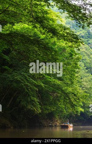Geibikei gorge, Boat riding activity, historic and scenic sites natural ...