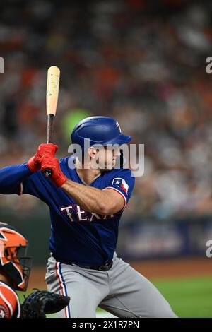 Texas Rangers outfielder Wyatt Langford (36) is safe at third during an ...