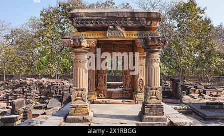 Laxmi Narayana Temple with entrance porch and sanctum sanctorum, Vishnu ...