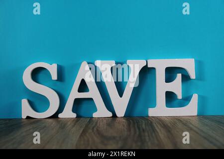 word save alphabet spell letters Stock Photo - Alamy