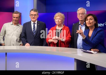 Roderich Kiesewetter, Gesine Schwan und Heinrich von Pierer in der ARD ...