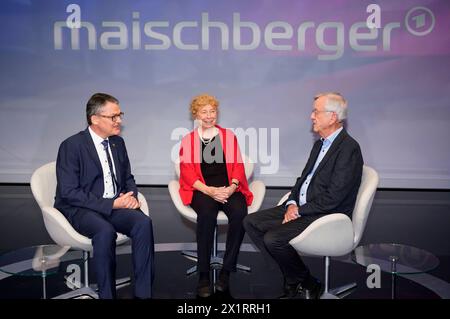Roderich Kiesewetter, Gesine Schwan und Heinrich von Pierer in der ARD ...