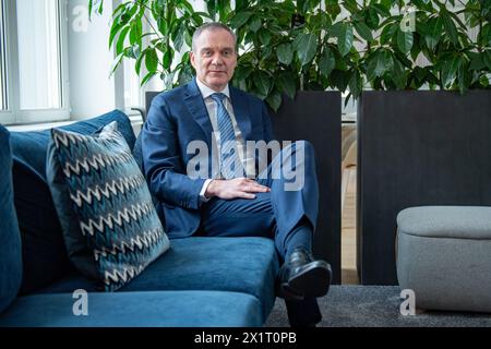 Stockholm, Sweden. 17th Apr, 2024. Nico Delvaux, President and CEO of ...