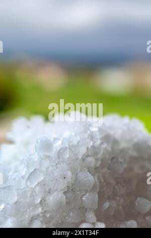 Hail balls in march, natural springtime weather, can cause damages ...