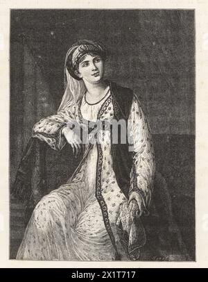 The italian Opera singer contralto Giuseppina Maria Camilla GRASSINI ...