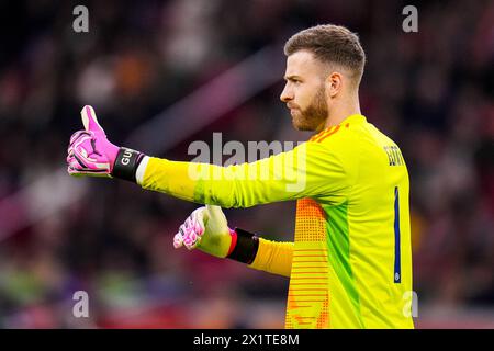 goalkeeper Angus Gunn (Scotland) gestures during the FIFA World Cup ...