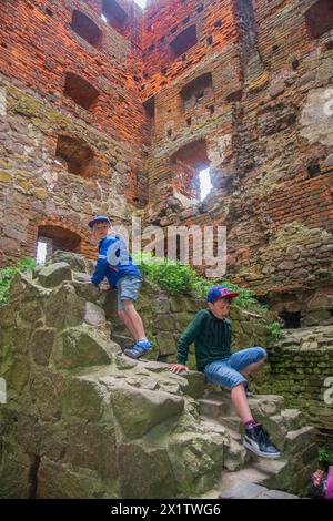 The tower in Hammershus, Scandinavia's largest medieval fortification ...