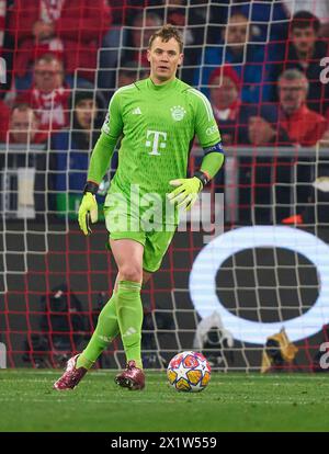 Manuel NEUER, goalkeeper FCB 1 in the quarter final match FC BAYERN ...