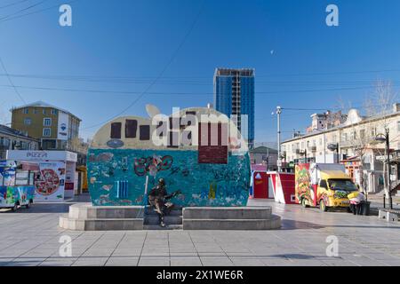 Mongolia, Ulan-Bator, wall painting Stock Photo - Alamy