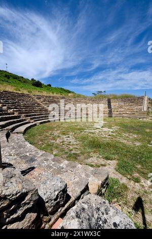 Theater. Archaeological Area of morgantina. Aidone. Sicily. Italy Stock ...
