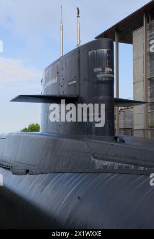 Cherbourg, France - Apr 16, 2024: The Le Redoutable-class submarine was ...