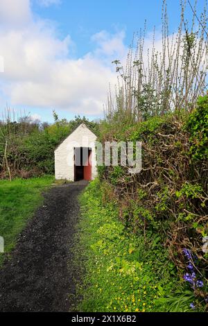 Cinder path leading to an outside lavatory (Ty Bach) at Kennixton ...