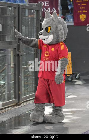 Olimpico Stadium, Rome, Italy - Romolo the mascot of As Roma during ...