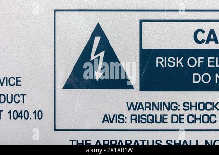 Generic High Voltage Danger Sign, symbol. Warning icon Stock Photo - Alamy