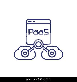 Paas icon, Platform as a Service line vector Stock Vector Image & Art ...