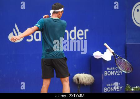 Daniel Altmaier (Germany) throwing his racket. Argentina Open 2024 ...