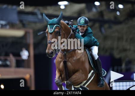 Khaled Almobty of Saudi Arabia with Jaguar King WD during the Longines ...