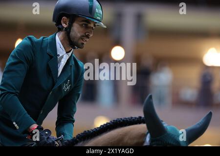 Khaled Almobty of Saudi Arabia with Jaguar King WD during the Longines ...