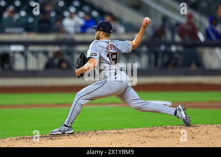 Detroit Tigers relief pitcher Will Vest throws during the ninth inning ...