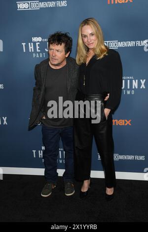 Tracy Pollan and Michael J. Fox attending the 'A Funny Thing Happened ...