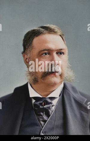 Chester Alan Arthur. Circa 1880. By Abraham Bogardus Stock Photo - Alamy