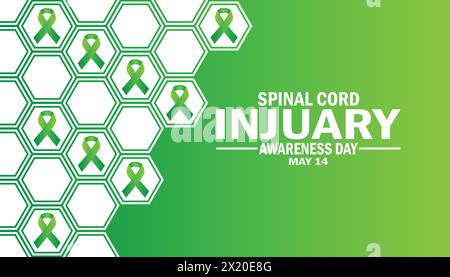 Spinal Cord Injuary Awareness Day wallpaper with shapes and typography ...