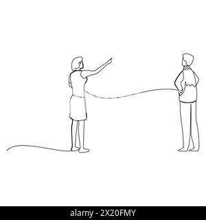 Businessman and businesswoman having conversation. Effective ...