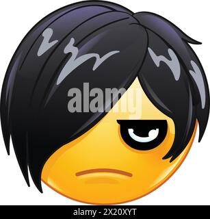 Illustration of an angry woman with dark hair Stock Vector Image & Art ...