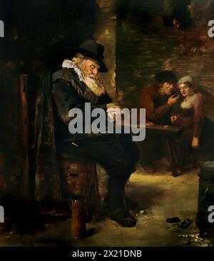 Adriaen Brouwer - in Tavern Stock Photo - Alamy