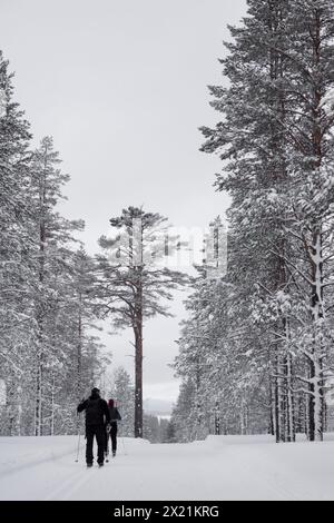 People skiing in Idre, Sweden. Photo Anders Wiklund / TT code 10040 ...