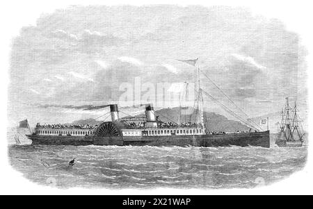 Saloon Steam-Packet Company's vessel Alexandra 1865 Stock Photo - Alamy