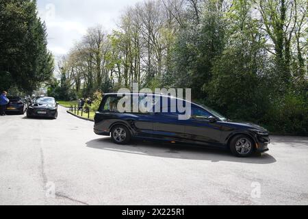 The coffin of former Labour MP Doug Hoyle, father of Commons Speaker ...