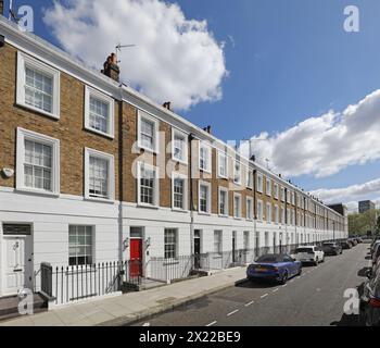 Terraced houses in Ponsonby Terrace Pimlico London England UK Stock ...
