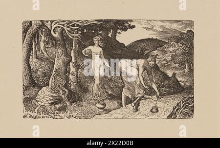 Edward Calvert, The Brook, 1829, wood engraving on paper Stock Photo ...