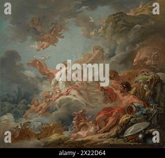 'Vulcan Presenting Venus with Arms for Aeneas,' painted by FranÃ§ois ...