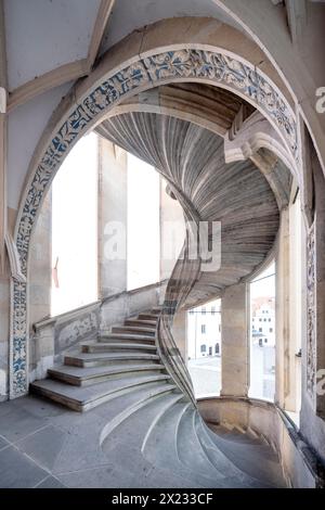 The interior view of the Wendelstein Tower in the Albrechtsburg Castle ...