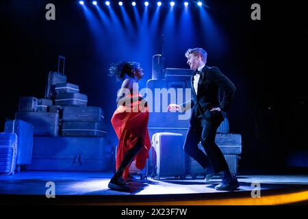London, UK. Two Strangers (carry a cake across New York) at the ...