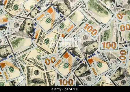 Background for design from dollar bills Stock Photo - Alamy