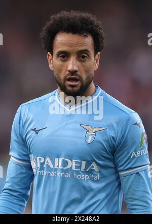 Felipe Anderson of SS Lazio looks on during the UEFA Europa League ...