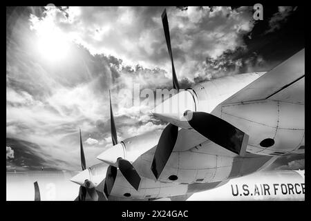 A Convair B-36 Peacemaker bomber on display at the Pima Air and Space ...